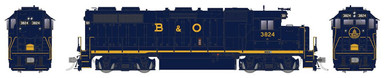 Rapido 38006 HO Scale Baltimore & Ohio EMD GP38 Diesel Locomotive #3817 (DC) - Crazy Model Trains