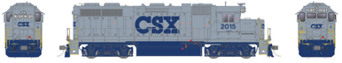 Rapido 38509 HO Scale CSX Grey G Scheme EMD GP38 Diesel Locomotive #2015 DCC/SD - Crazy Model Trains