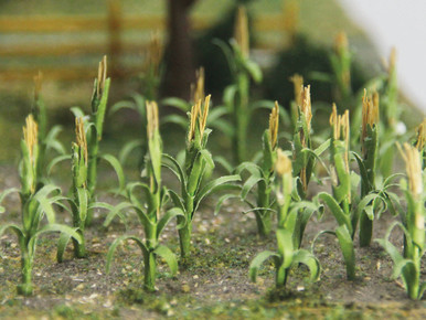Bachmann 32501 HO Scale Plastic Corn Stalks Plants- 1" Tall (30 per ...