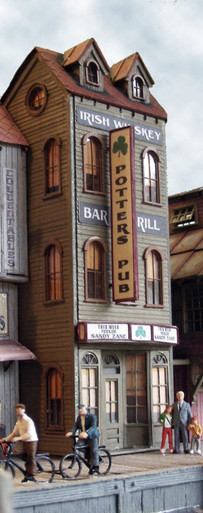Bar Mills Models 1440 HO Scale Potter's Pub (kit) - Crazy Model Trains