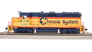 Broadway Limited 8903 HO CSX Chessie System w CSX Patch EMD GP35 Diesel #4386 - Crazy Model Trains