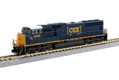 Kato 1767617 N Scale CSX EMD SD70M Diesel Locomotive Flat Radiator 4688 ...