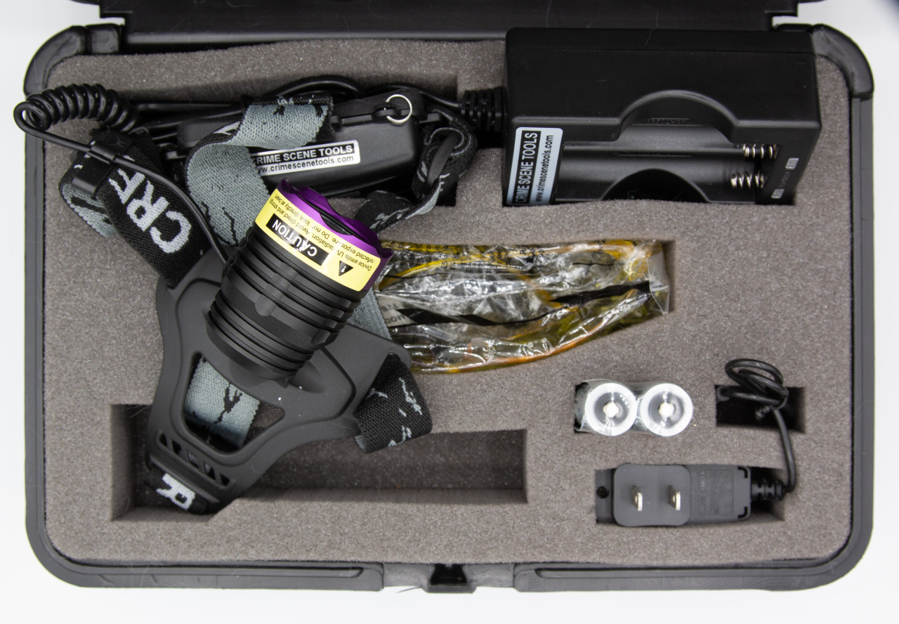 365nm NDT inspection headlamp kit - CRIME SCENE TOOLS
