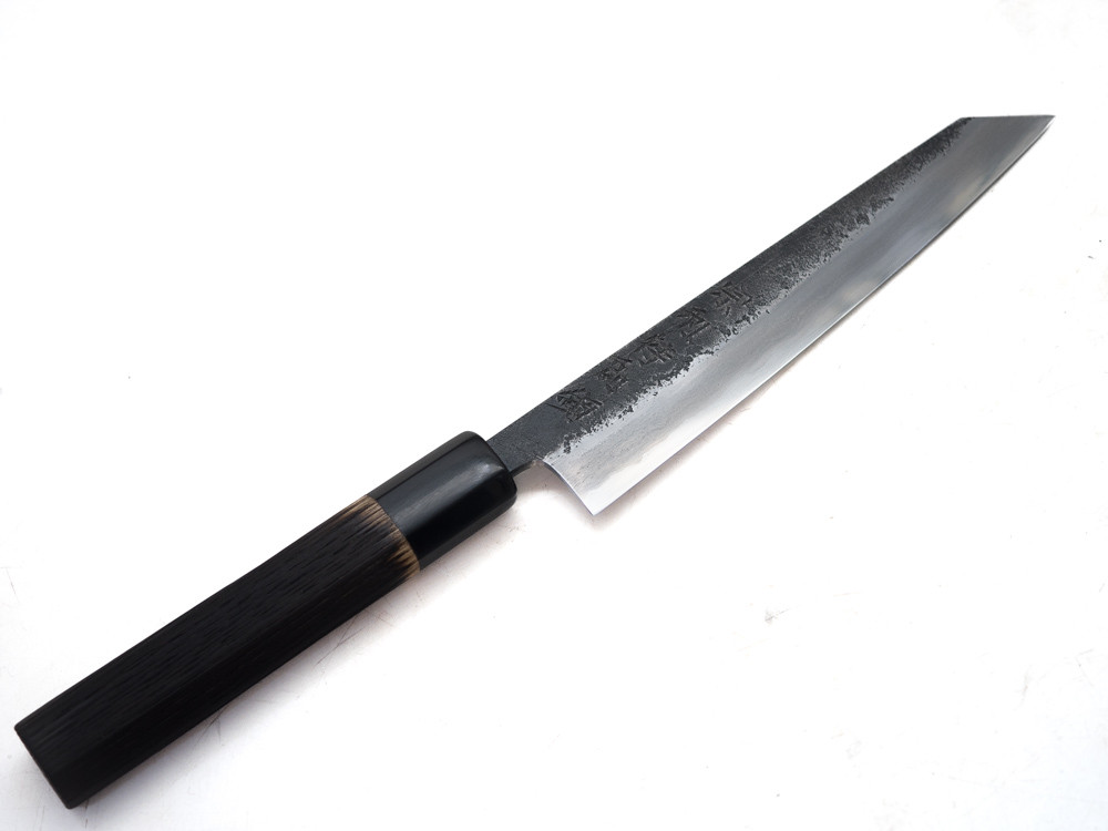 Munetoshi Kurouchi Petty 180mm Bloomery Iron Uchigomori - Japanese ...
