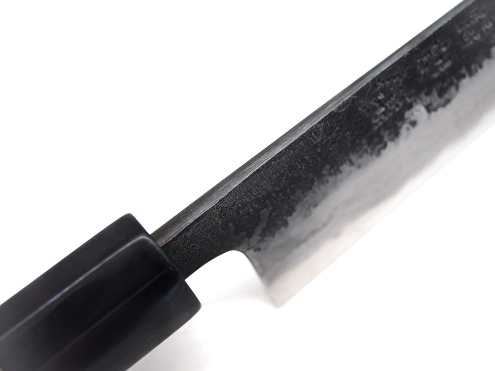 Munetoshi Kurouchi Petty 180mm Bloomery Iron Uchigomori 1 - Japanese ...