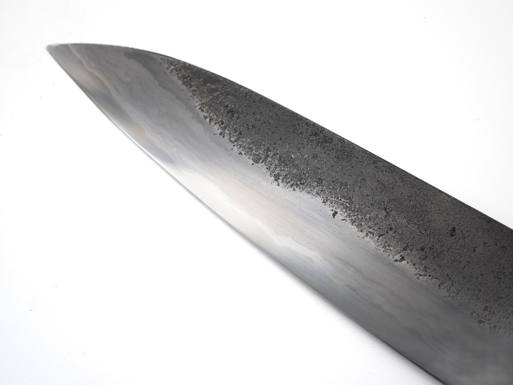 Munetoshi Kurouchi Gyuto 240mm Bloomery Iron 12 - Japanese Natural Stones