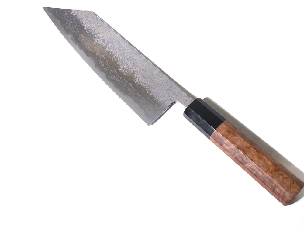 Munetoshi Kurouchi Bunka 180mm Bloomery Iron 4 - Japanese Natural Stones