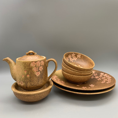Sakura Tea Set - Japanese Natural Stones