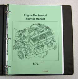 MANUAL, 5.7 GM VORTEC BASE ENGINE