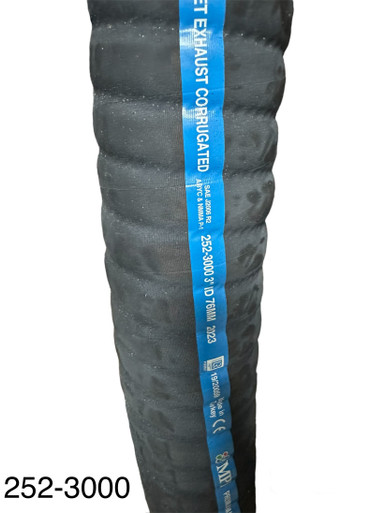 EXHAUST HOSE - 3" INCH WIRE REINFORCED - SOLD IN PRECUT SECTIONS
