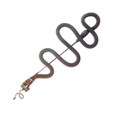 Squiggle Snake Pin - ShopSarahCavender.com