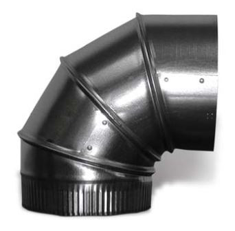 24" 90 DEGREE ELBOW 24ga - Manufactured Duct and Supply Inc.