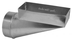 10 X 4 - 4 CENTER END REGISTER BOOT - Manufactured Duct and Supply Inc.