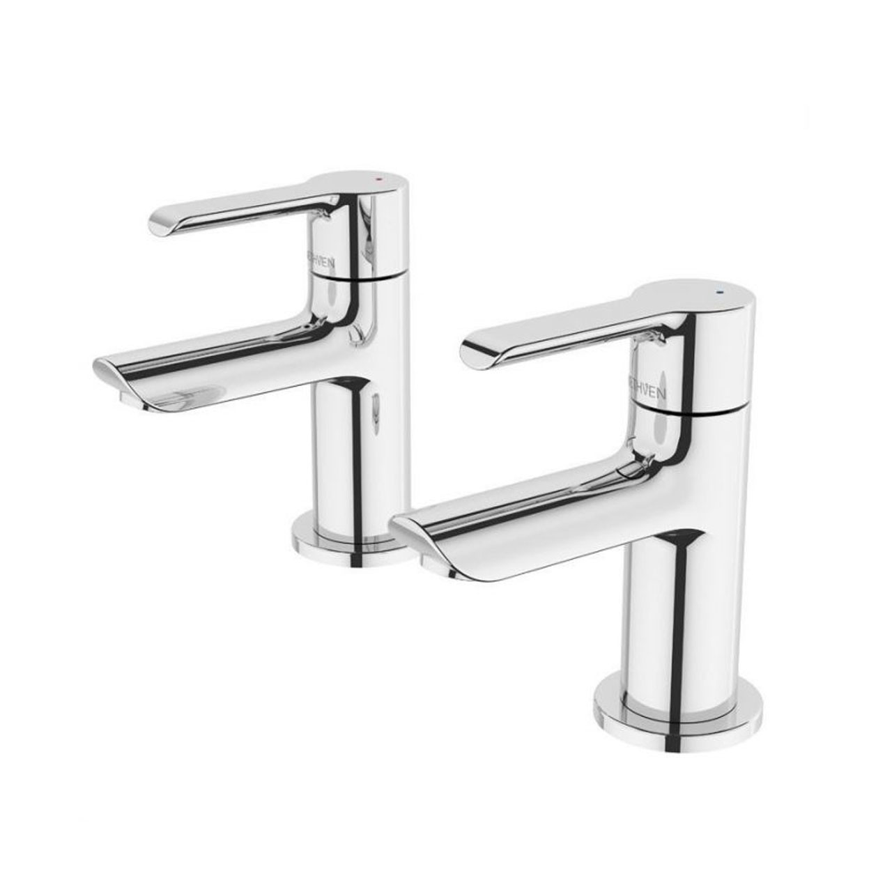 Deva Methven Kea Basin Pillar Taps Chrome Plated KETBCPUK