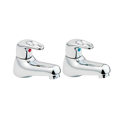 Deva Excel Bath Taps 1/4 Turn Ceramic Disc Chrome 3/4'' in Pair EX102