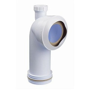 Multikwik 90 Degree Bent WC Pan Connector with Boss Connection and Tail ...