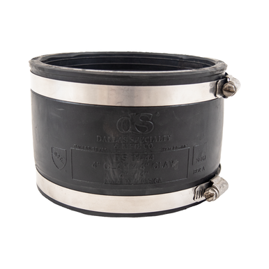 MWM Fernco Style Coupling 4'' Clay x 4'' Clay DS 01-45