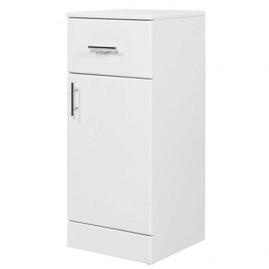 Dell Storage Unit with 1 Drawer and 1 Door 250 x 330mm in Gloss White