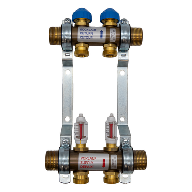 Polypipe UFH 2 Port Compression Manifold 16/18mm PB08351