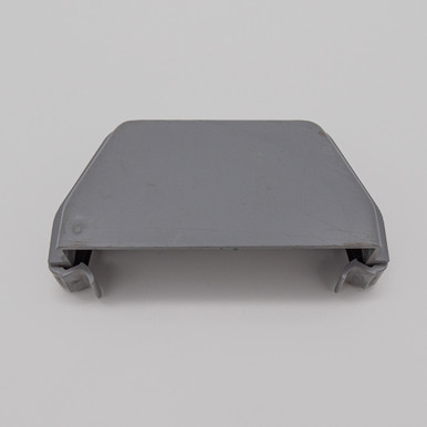 Polypipe 112mm Square Gutter Stop End (External) in Grey RS207G