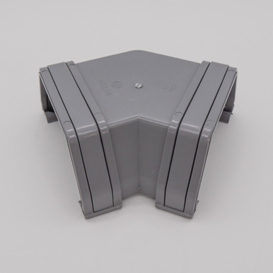 Polypipe Square Section Gutter Grey 112mm x 135 Degree Angle RS204G