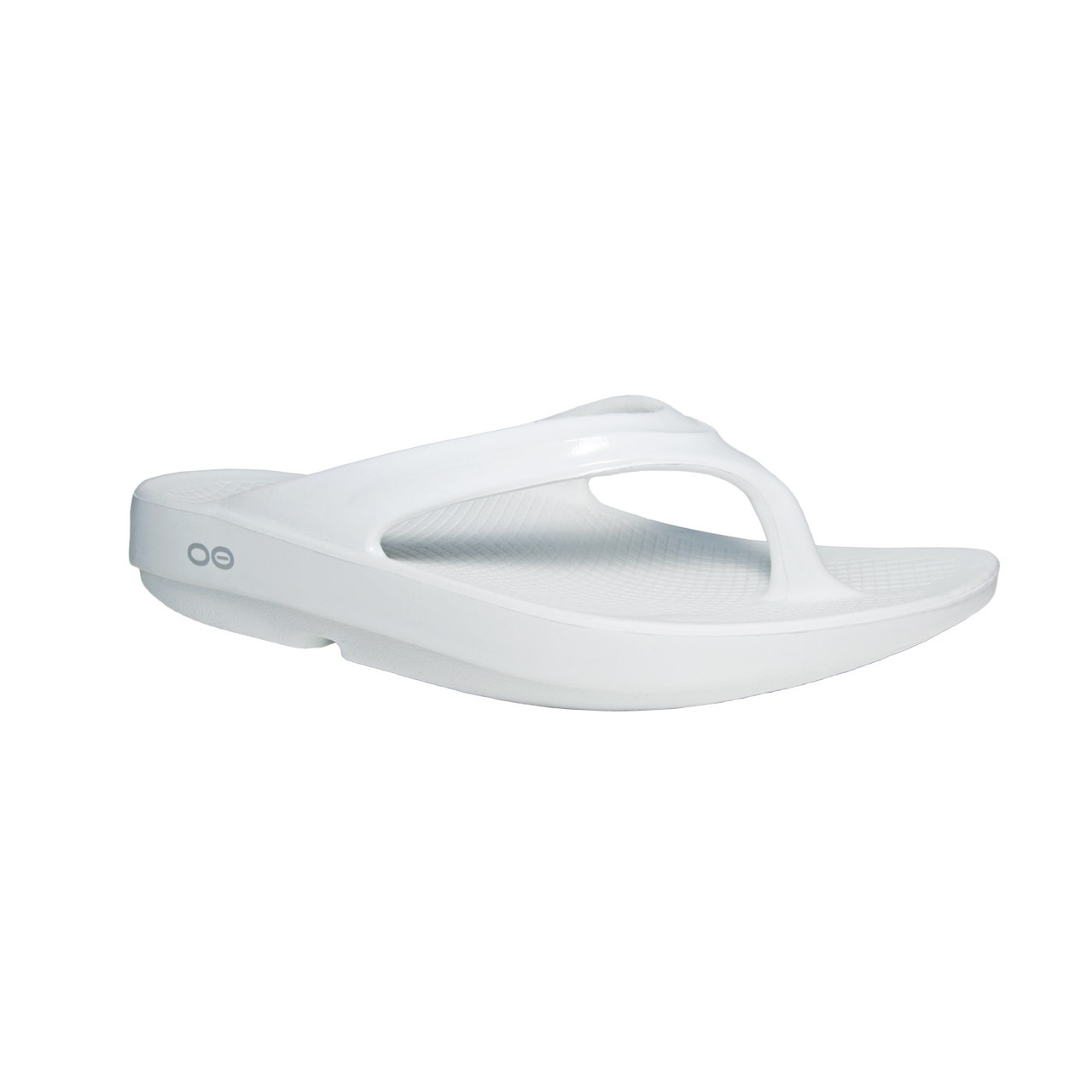 Oofos Women's Oolala Thong Sandal - White - Goodman's Shoes