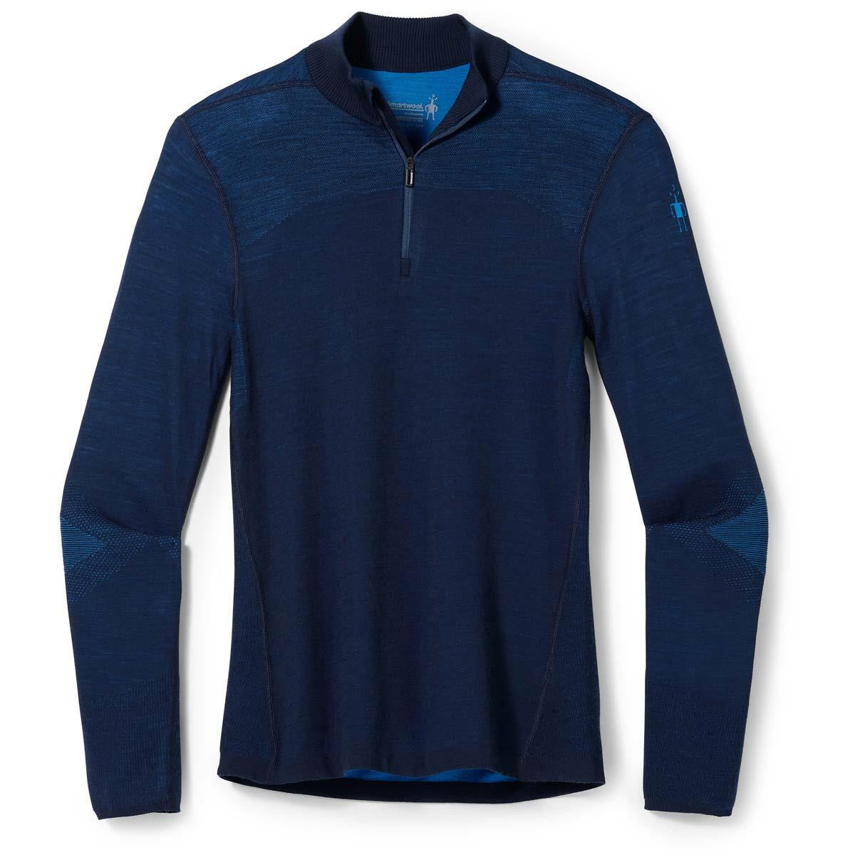 Smartwool Men's Intraknit Thermal Merino Base Layer 1/4 Zip - Deep Navy ...