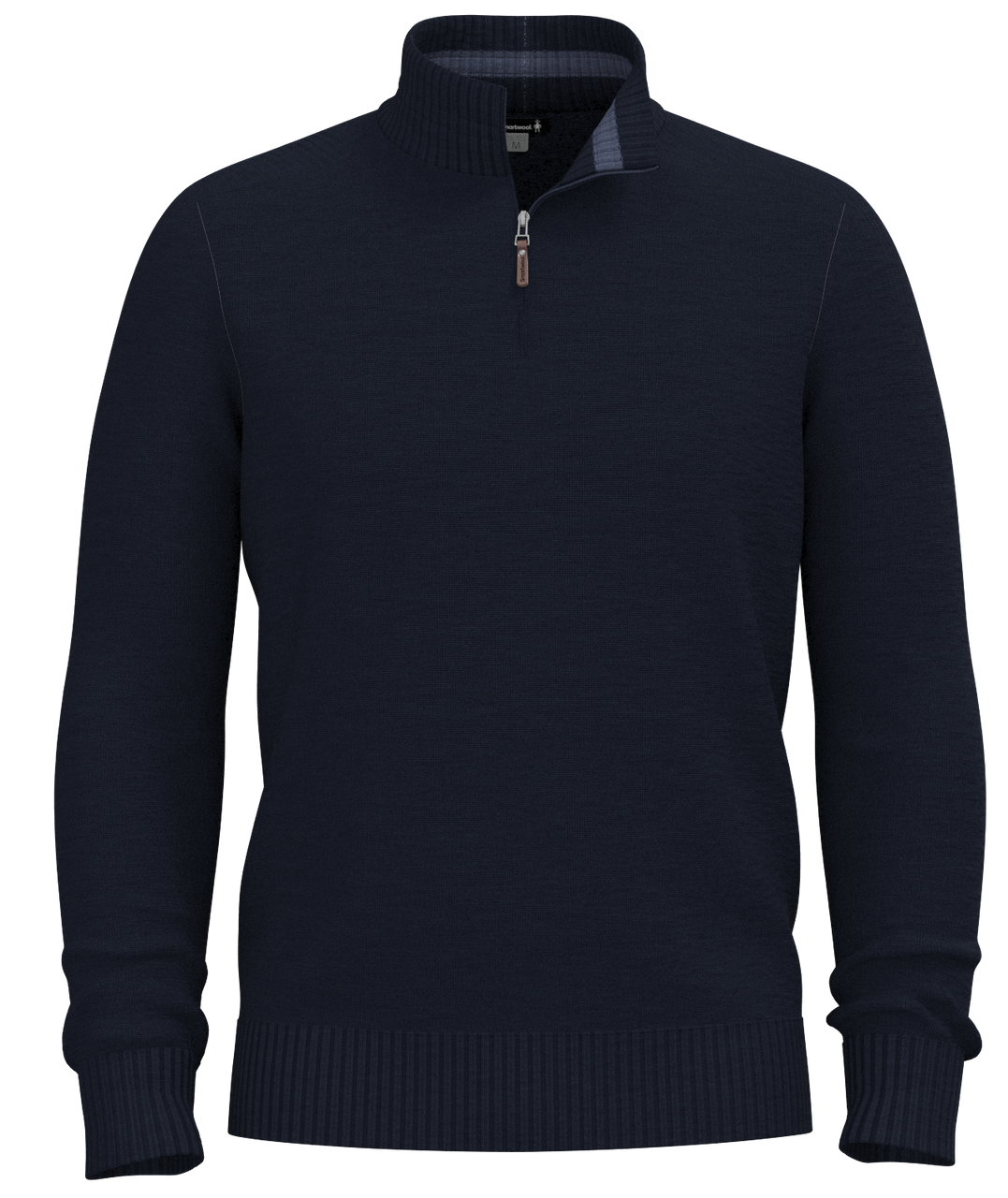 Smartwool Men's Sparwood 1/4 Zip Sweater - Deep Navy Heather - Goodman ...