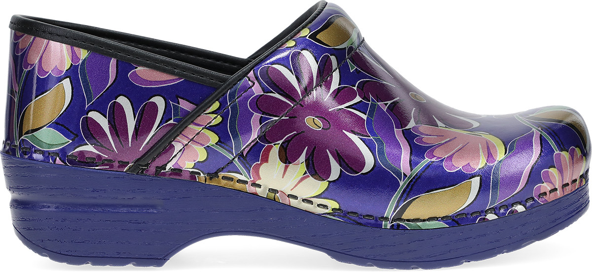 Dansko Women's Professional - Indigo Floral Patent - Goodman's Shoes