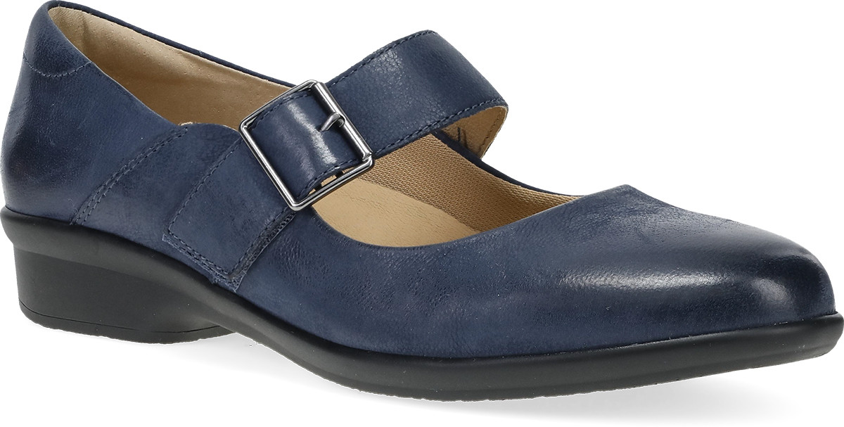 Dansko Women's Collette - Navy Burnished Nubuck - Goodman's Shoes