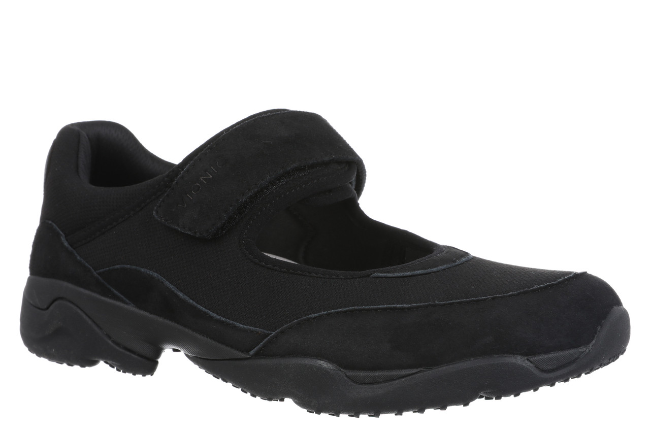 Vionic Women's Walk Slim Giselle - Black Suede - Goodman's Shoes