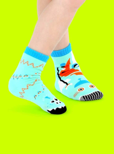 Pals Children's Socks - Robot&Alien - Goodman's Shoes