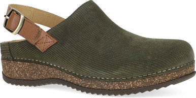 Dansko Women's Merrin - Olive Embossed Suede - Goodman's Shoes