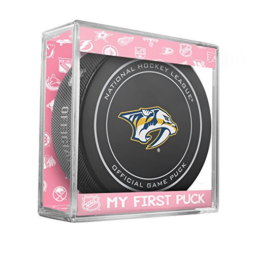 Nashville Predators My First Official Puck In Case Baby Girl Pink - Spawty