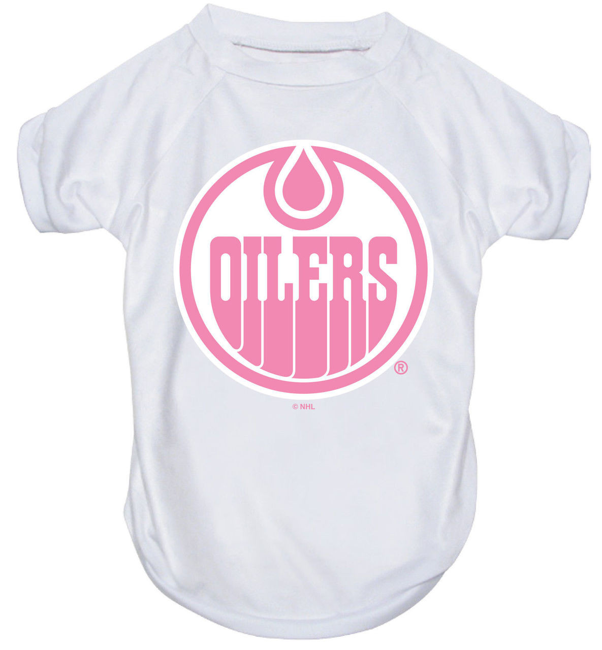 Edmonton Oilers Dog Pet Pink Performance Tee T-Shirt - Spawty