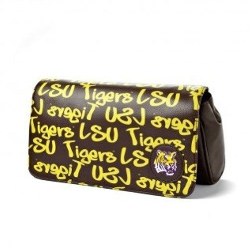 Louisiana State LSU Tigers Graffiti Clutch Purse Bag - Spawty