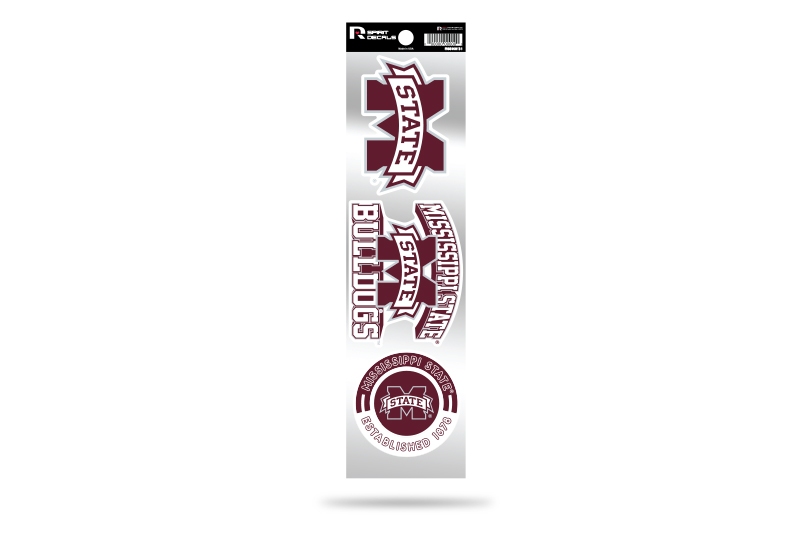 Mississippi State Bulldogs 3pc Retro Spirit Decals Premium Throwback ...