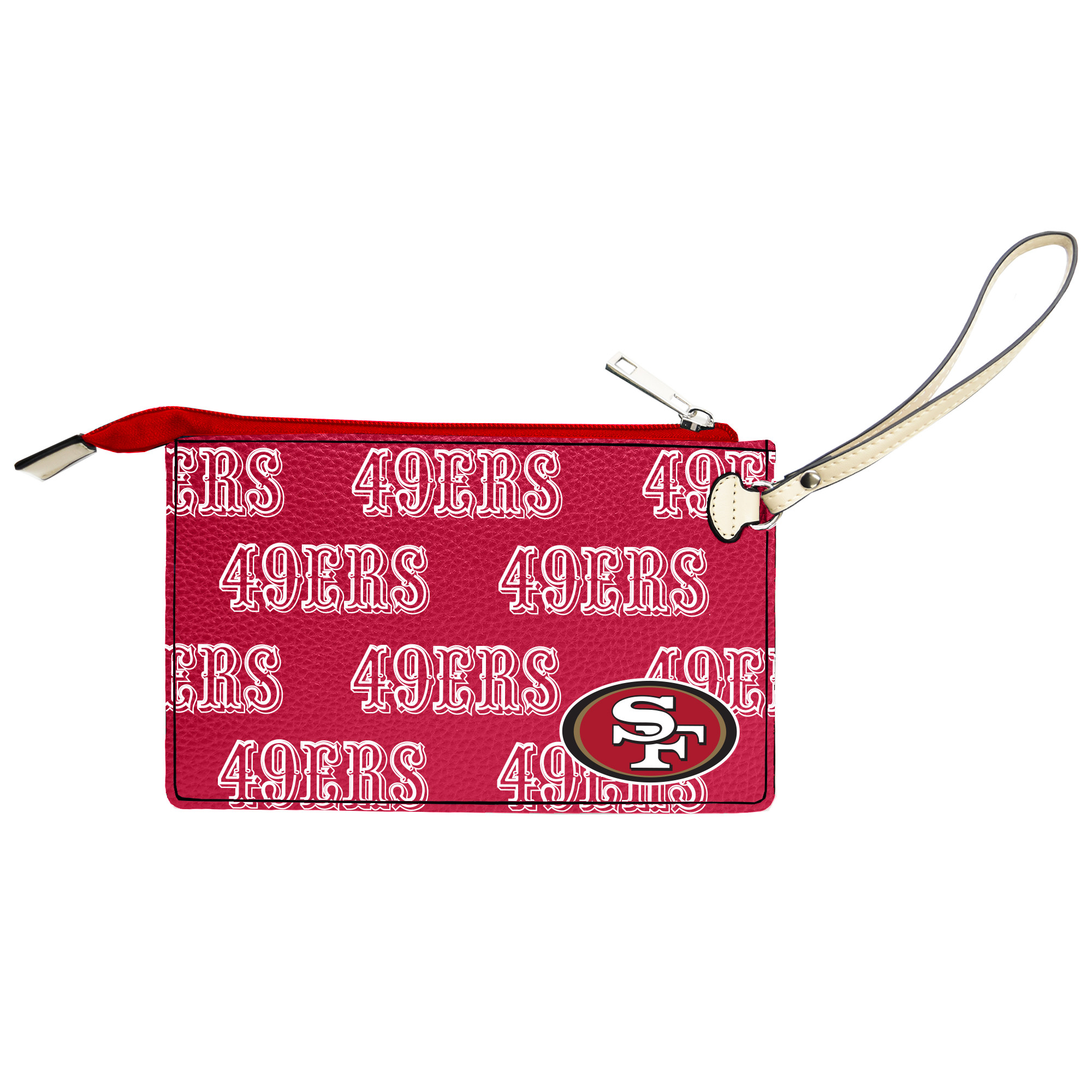 San Francisco 49ers Victory Wristlet Vegan Leather Wallet