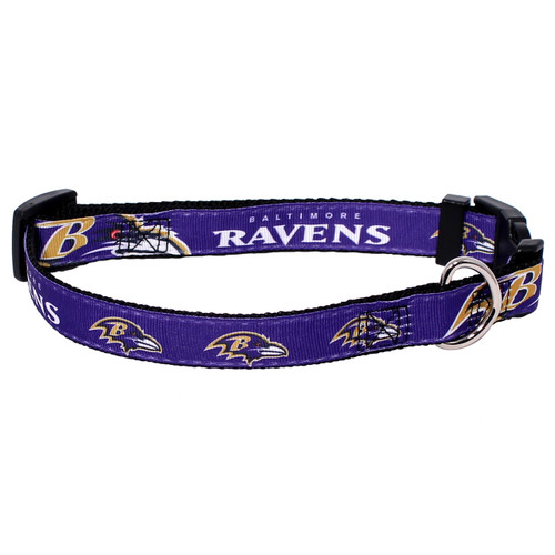 Baltimore Ravens Dog Pet Premium Adjustable Nylon Collar - Spawty