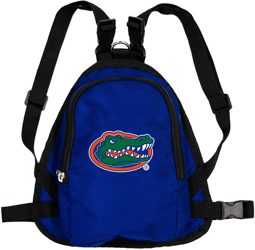 Florida Gators Dog Cat Mini Backpack Harness w/ Leash