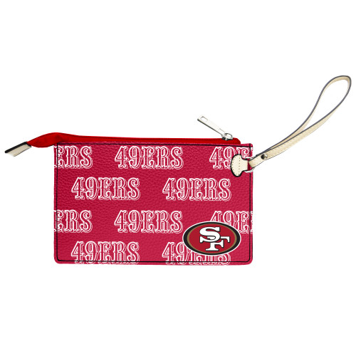 San Francisco 49ers Victory Wristlet Vegan Leather Wallet