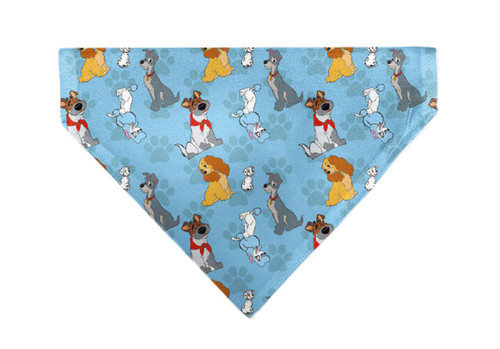 5-Disney Dog Collage Pet Bandana Over-Collar Lady The Tramp More USA