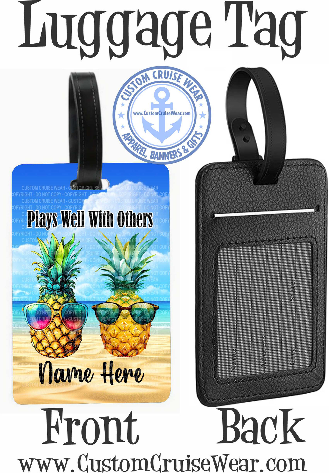 Luggage Tags - Custom Cruise Wear