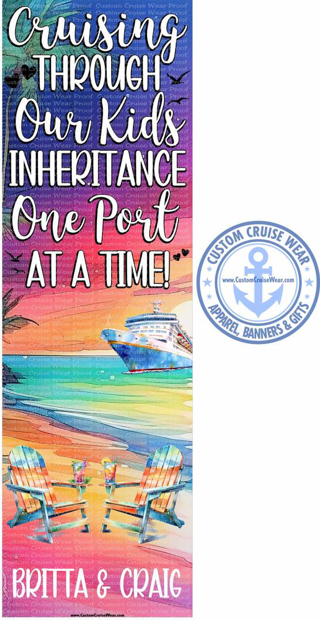 Cruising Through Our Kids Inheritance Neon Beach BANNER - Custom Cruise ... Cruising Through Our Kids Inheritance Neon Beach BANNER - Custom Cruise ...