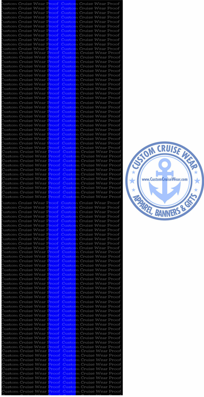 Thin Blue Line BANNER - Custom Cruise Wear