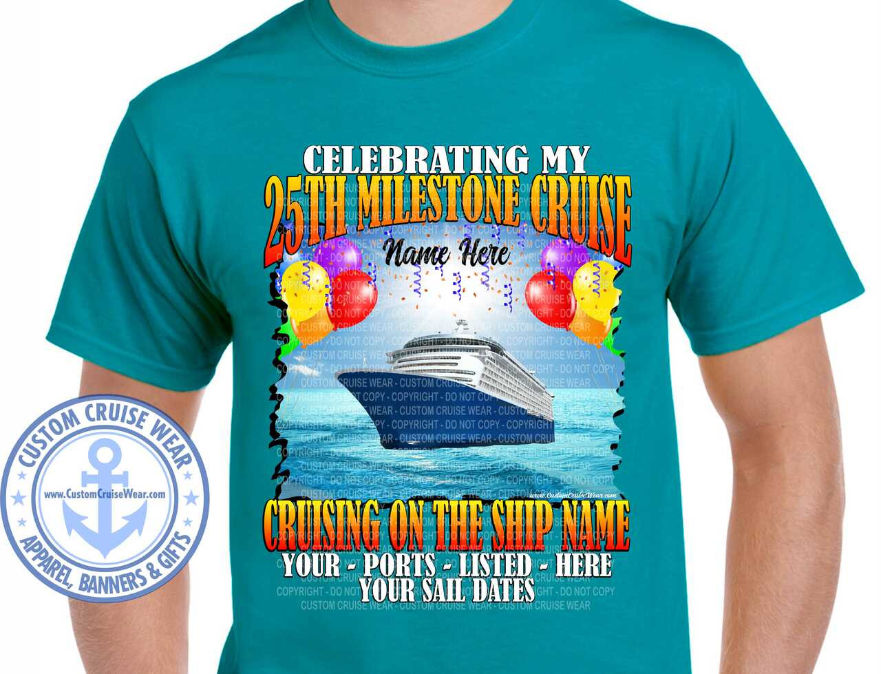 Celebrating My Milestone Cruise SHIRT - Custom Cruise Wear