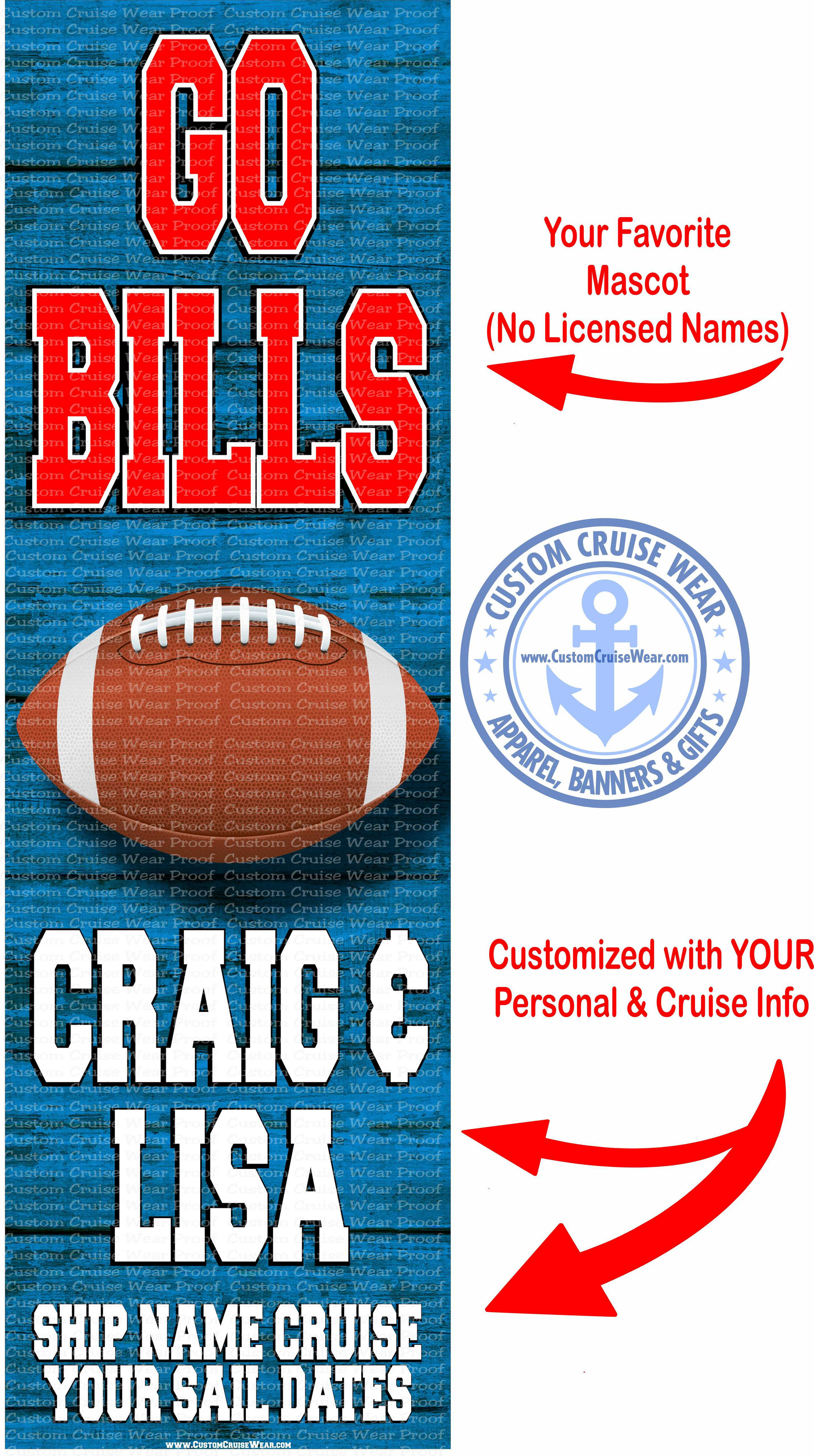 Football GO Team BANNER - Custom Cruise Wear