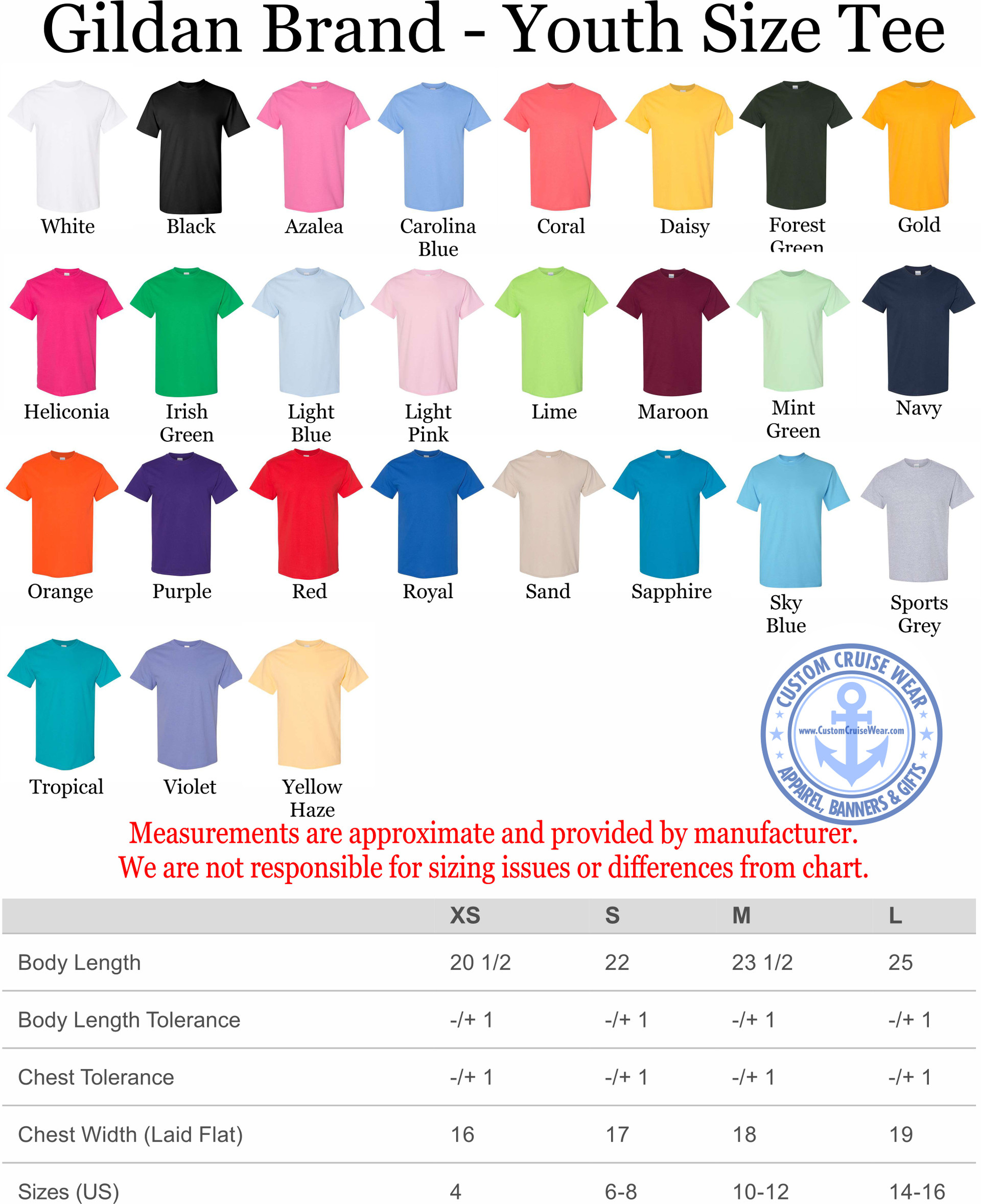 Gildan Basic Tees - Custom Cruise Wear