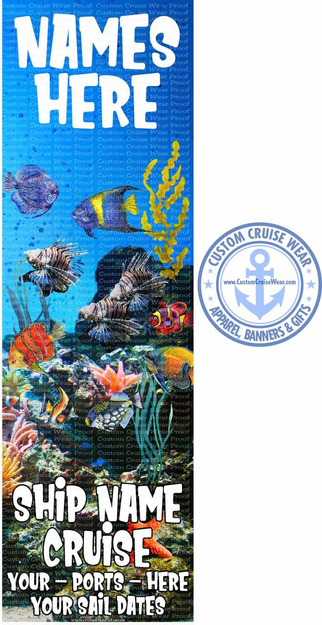 Underwater Tropical Fish BANNER - Custom Cruise Wear