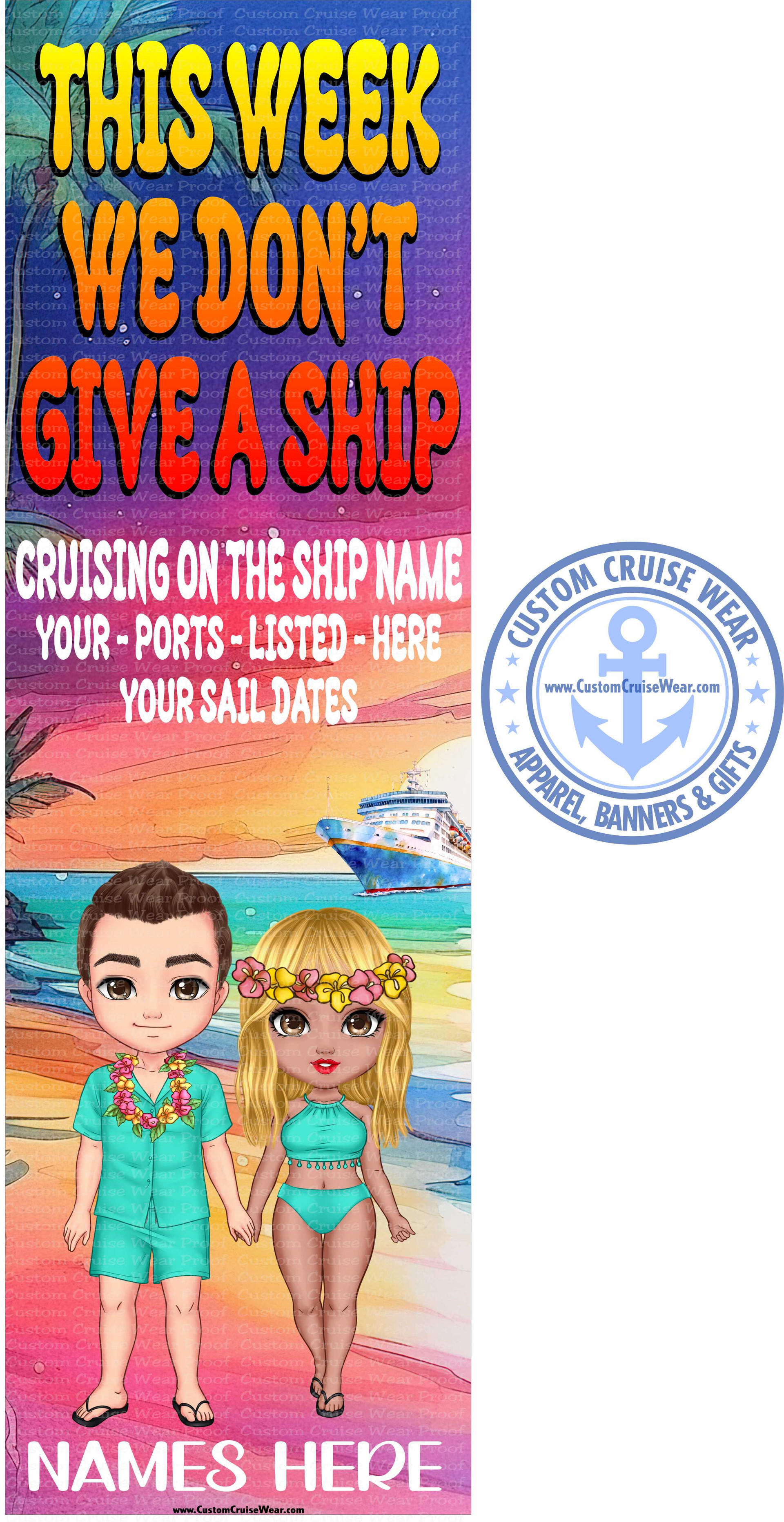 Cabin Door Banners, Signs & More - Banners - Page 1 - Custom Cruise Wear